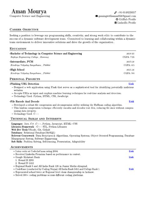 Aman Resume Pdf