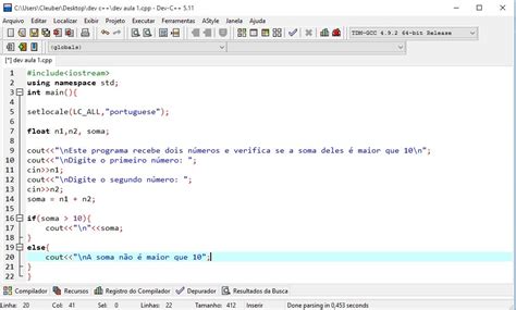 Universe Tutorial Tutoriais Downloads E Curiosidades DEV C 7 IF ELSE