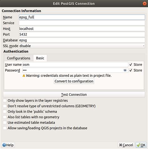 Postgresql Qgis How Do I Embed My Layers Database Connections Into The Project Rather Than