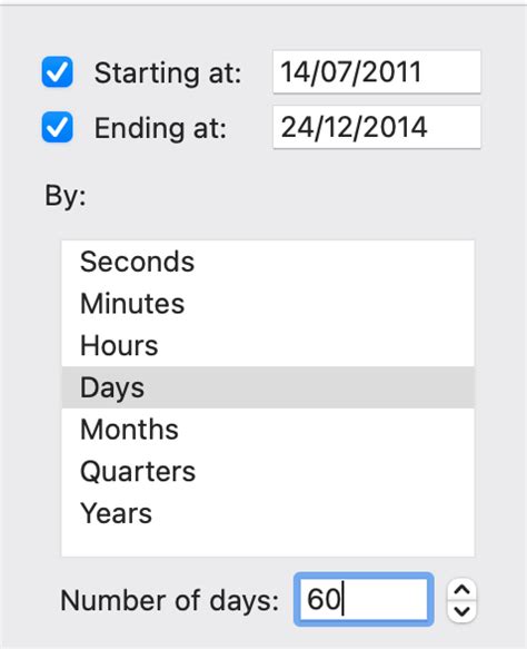 how to group dates by number of days in excel