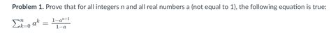 Solved Problem Prove That For All Integers N And All Real Chegg