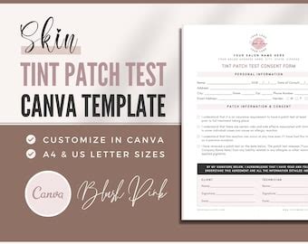 Pmu Patch Test Consent Form Etsy