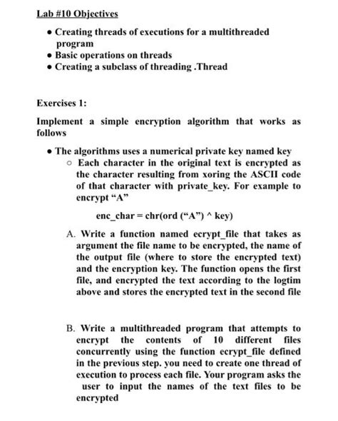 Solved Lab 10 Objectives • Creating Threads Of Executions