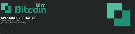 Github Bitcoinbirrdatadump Bitcoinbirrdatadump