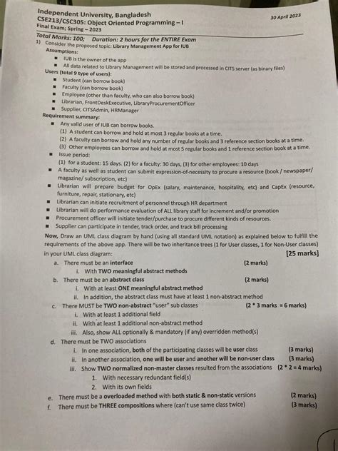 Independent University Bangladesh Cse213csc305