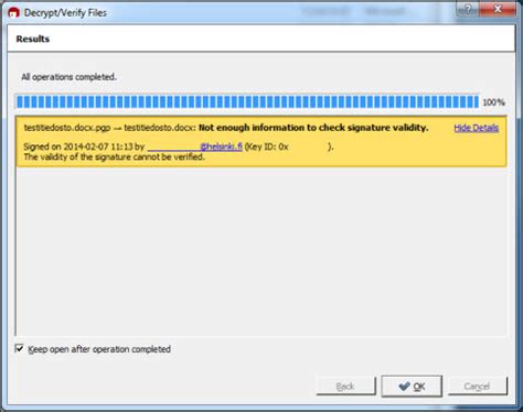 Gnupg Decryption And Verifying Signatures Helpdesk