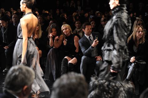 Runway Report Hugh Jackman And Katie Holmes Come Out For Donna Karan Th Anniversary Show