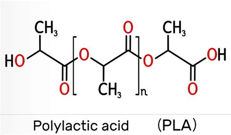 Acide Polylactique Polylactide Molécule Pla Cest Polymère Bioplastique