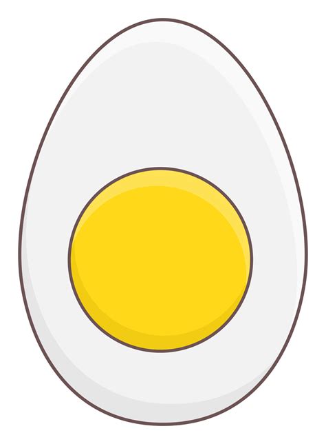 Boilde Slice Egg Food Sticker 21126722 Png