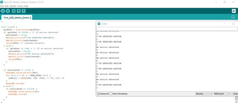LED S Motion Sensor Programming Arduino Forum