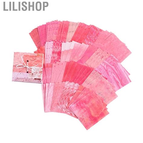Lilishop กระดาษโน้ตน้ำหนักเบา Diy ตกแต่ง Memo 100 แผ่น Retro Smooth Writting สำหรับนักเรียน