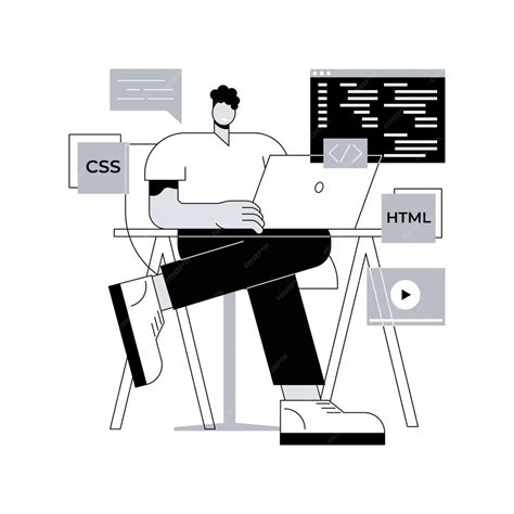 Premium Vector Web Development Abstract Concept Vector Illustration