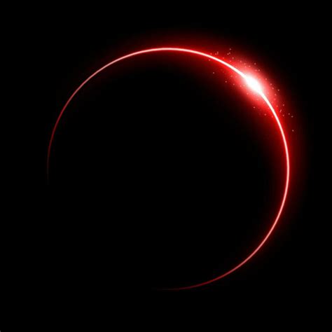 Red Eclipse Suitable For Product Advertising Natural Events Horror Concept And Other Vector