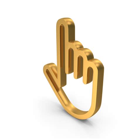 Gold Hand Cursor Icon Png Images And Psds For Download Pixelsquid S11989134a