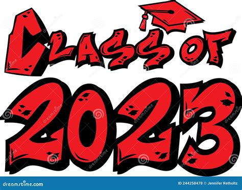 Graffiti Class Of 2022 Orange Cartoon Vector 219141091
