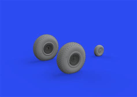 Boeing B 17f Flying Fortress Wheels Cross Tread Hanke Modellbau 7 49