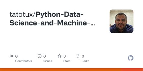 GitHub Tatotux Python Data Science And Machine Learning