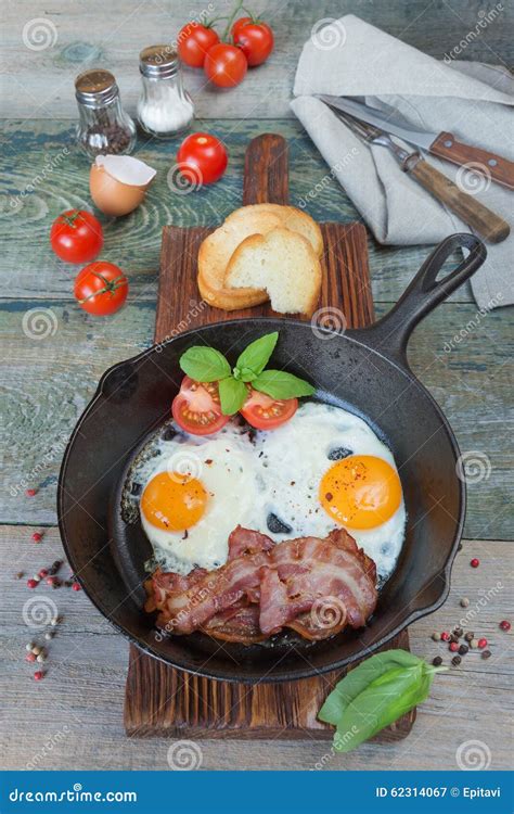 Breakfast In A Rustic Style Stock Image Image Of Herb Bread 62314067