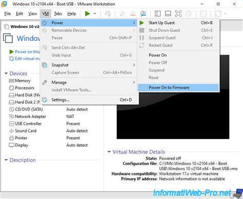 Boot On An USB Key From A Virtual Machine With VMware Workstation VMware Tutorials