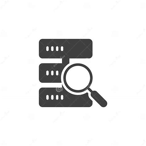 Database Analytics Vector Icon Stock Vector Illustration Of Computer Database 272148257