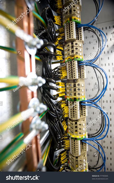 New Control Panel With Circuit Breakers Fuses Rails Low Voltage