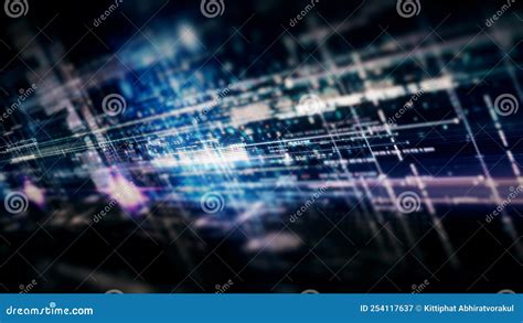 Advance Data Matrix Cyber Environment Display Stock Illustration Illustration Of Digitally