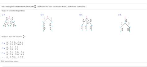 solved ds use a tree diagram to write the chain rule formula