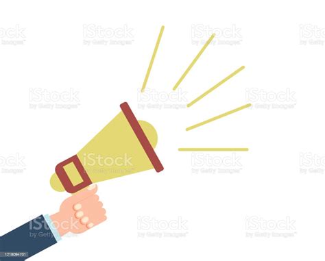 주의 부탁 드립니다 메가폰을 잡습니다 스피커 라우드 스피커 광고 및 프로모션 기호입니다 불혼 만화 소셜 미디어 마케팅 개념입니다