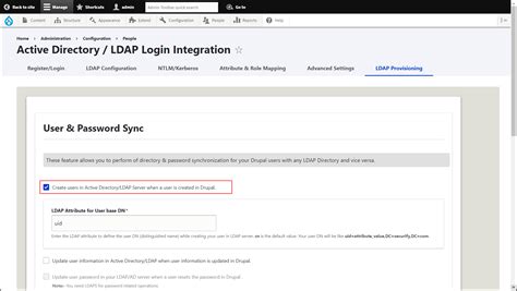 create user in ldap ldap sync and provisioning drupal wiki guide on