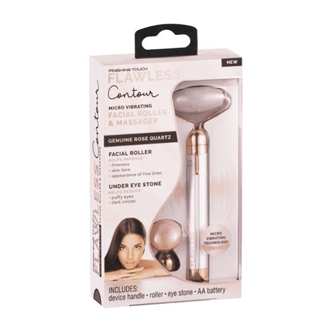 Finishing Touch Flawless Contour Micro Vibrating Facial Roller And Massa