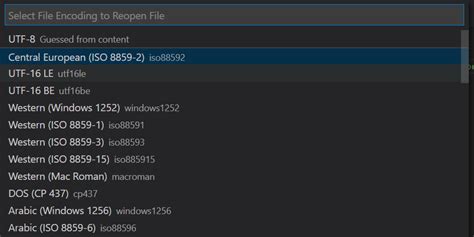 Open With Encoding Keyboard Shortcut · Issue 104346 · Microsoftvscode · Github