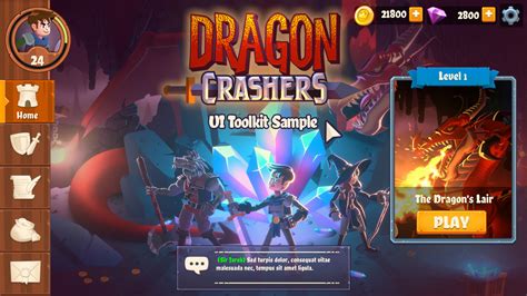 Dragon Crashers Ui Toolkit Sample Project Assetsdealspro
