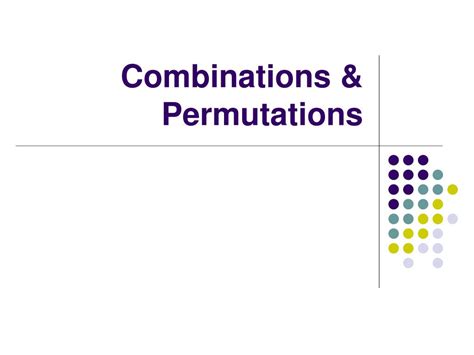 PPT Combinations Permutations PowerPoint Presentation Free Download ID 5098163