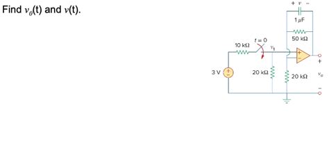 Solved Find V0 T And V T Chegg Com