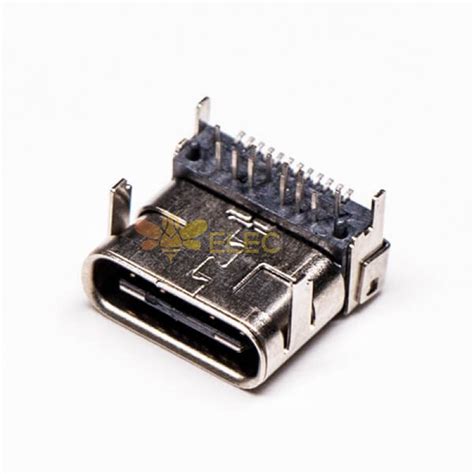 Type C Usb Connector Right Angled Jack Smt And Dip Normal Packing