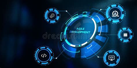 Business Technology Internet And Network Concept Agile Software Development Stock