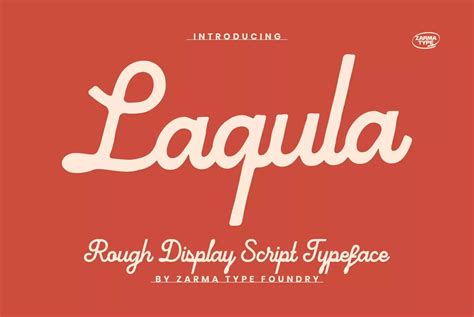 Laqula Font Youworkforthem In 2025 Vintage Fonts Script Typeface