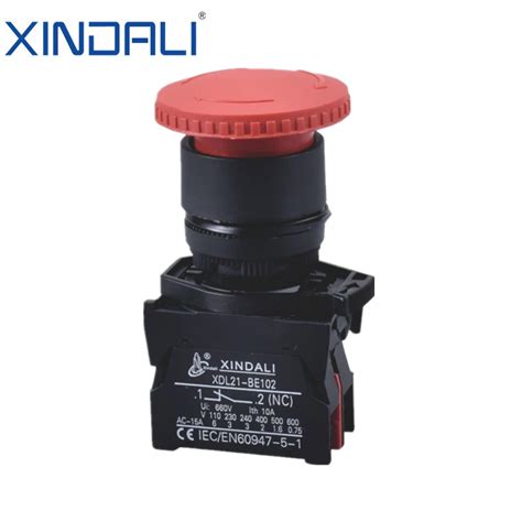 Xdl21 Es542 IP65 Waterproof Push Button Emergency Stop Push Button Switch Push Button Switch