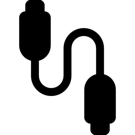 Usb Cable Basic Rounded Filled Icon