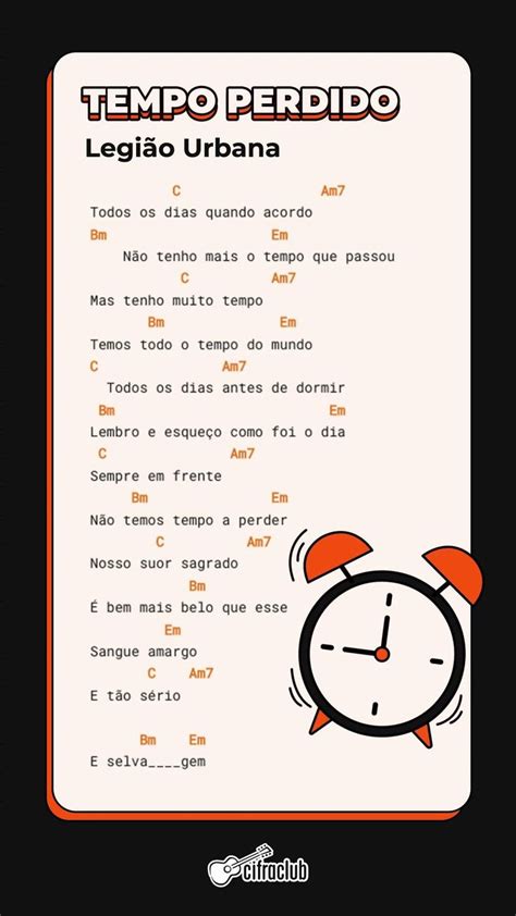 Tempo Perdido Legião Urbana Cifras Simplificadas Cifras De Musicas