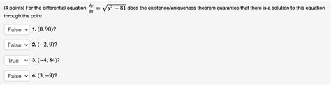 Solved For The Differential Equation