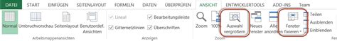 Fenster Fixieren Excel Nervt