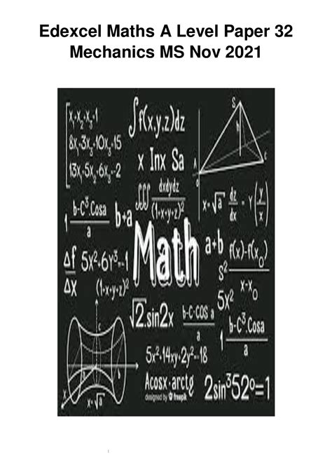 Pearson Edexcel IAL WMA AS A Level Mathematics International Advanced Subsidiary Advanced
