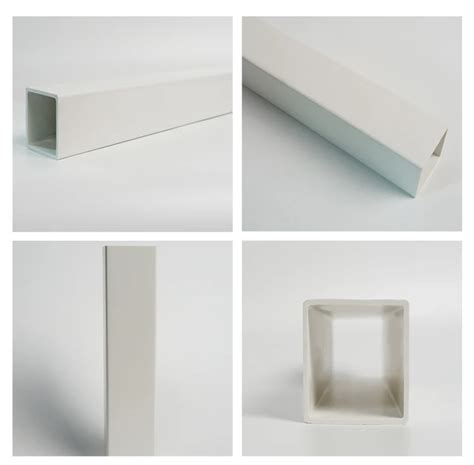 사각 파이프 Pvc 파이프 고품질 사용자 정의 흰색 직사각형 Pvc 튜브 파이프 여러 산업 응용
