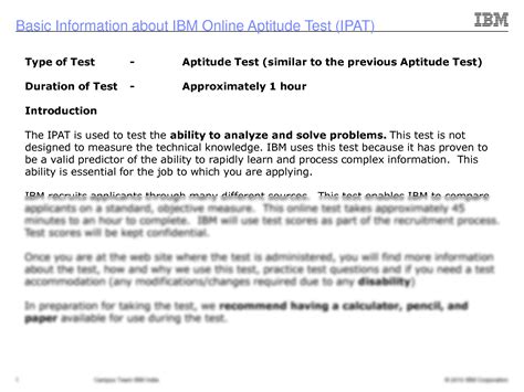 SOLUTION Ibm Online Aptitude Test Ipat Studypool