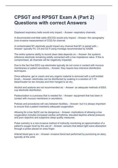 Cpsgt And Rpsgt Exam A Part 2 Questions With Correct Answers Cpsgt And Rpsgt Stuvia Us