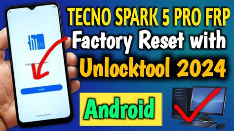 Tecno Spark 5 Pro FRP And Factory Reset With Unlocktool 2024 YouTube