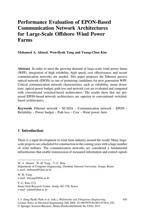 Pdf Performance Evaluation Of Epon Based Communication Network
