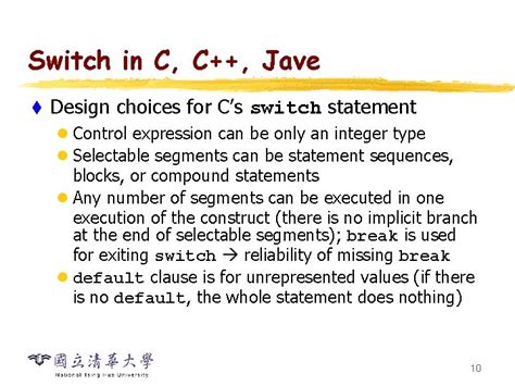 Cs 2403 Programming Languages Statementlevel Control Structures Chungta