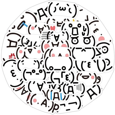 40ชิ้นสติกเกอร์การ์ตูนแพนด้าแสดงออกน่ารักถ้วยคอมพิวเตอร์กันน้ำตกแต่งสร้างสรรค์ไม่มีกาวสติกเกอร์